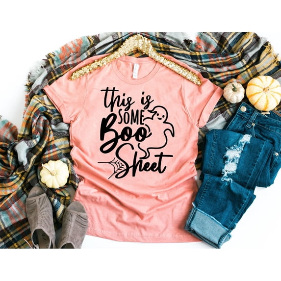 Boo Sheet Shirt Funny Halloween Party Tee - Walmart.com