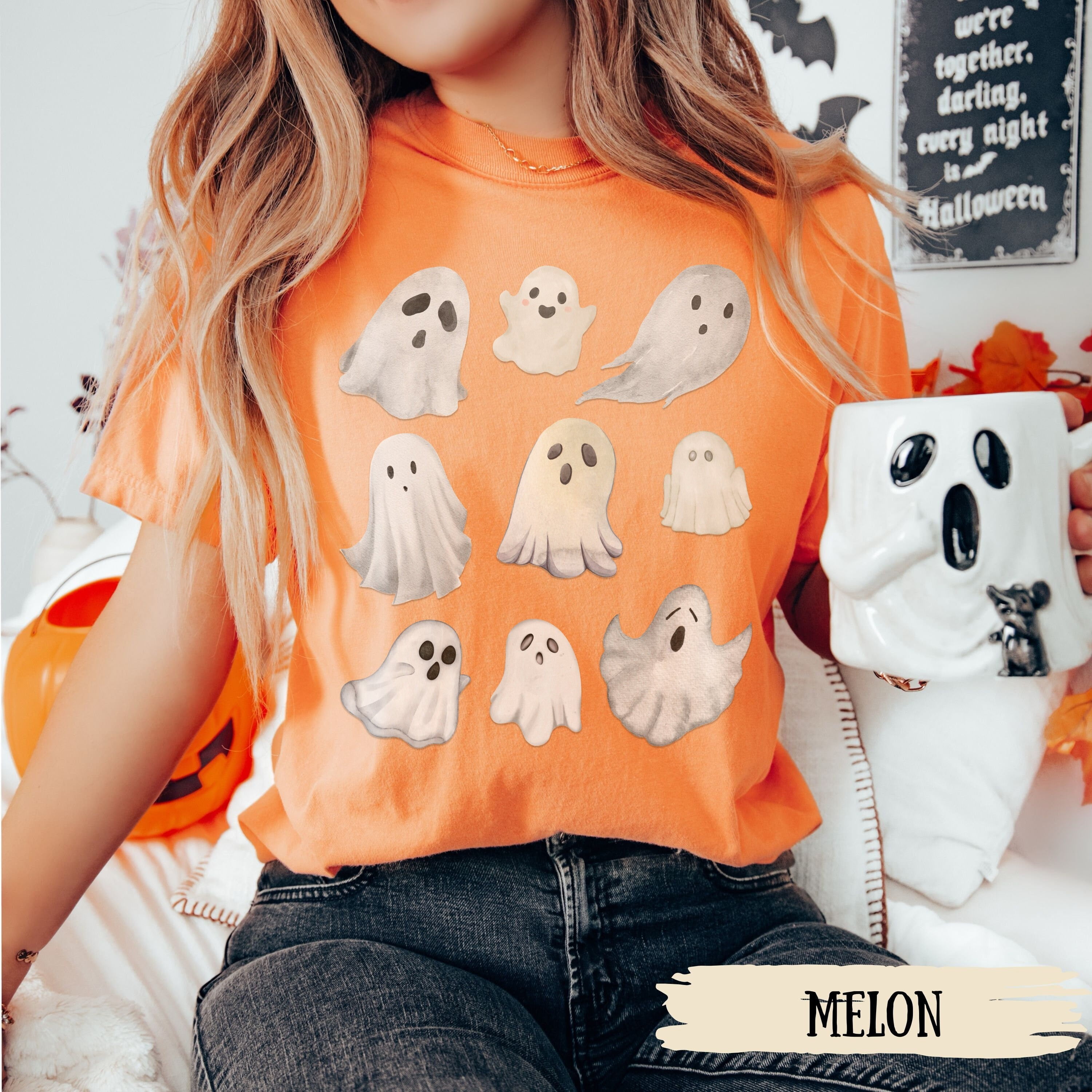 Boo Shirt, Spooky Ghost Shirt, Spooky Halloween, Cute Halloween Shirt ...