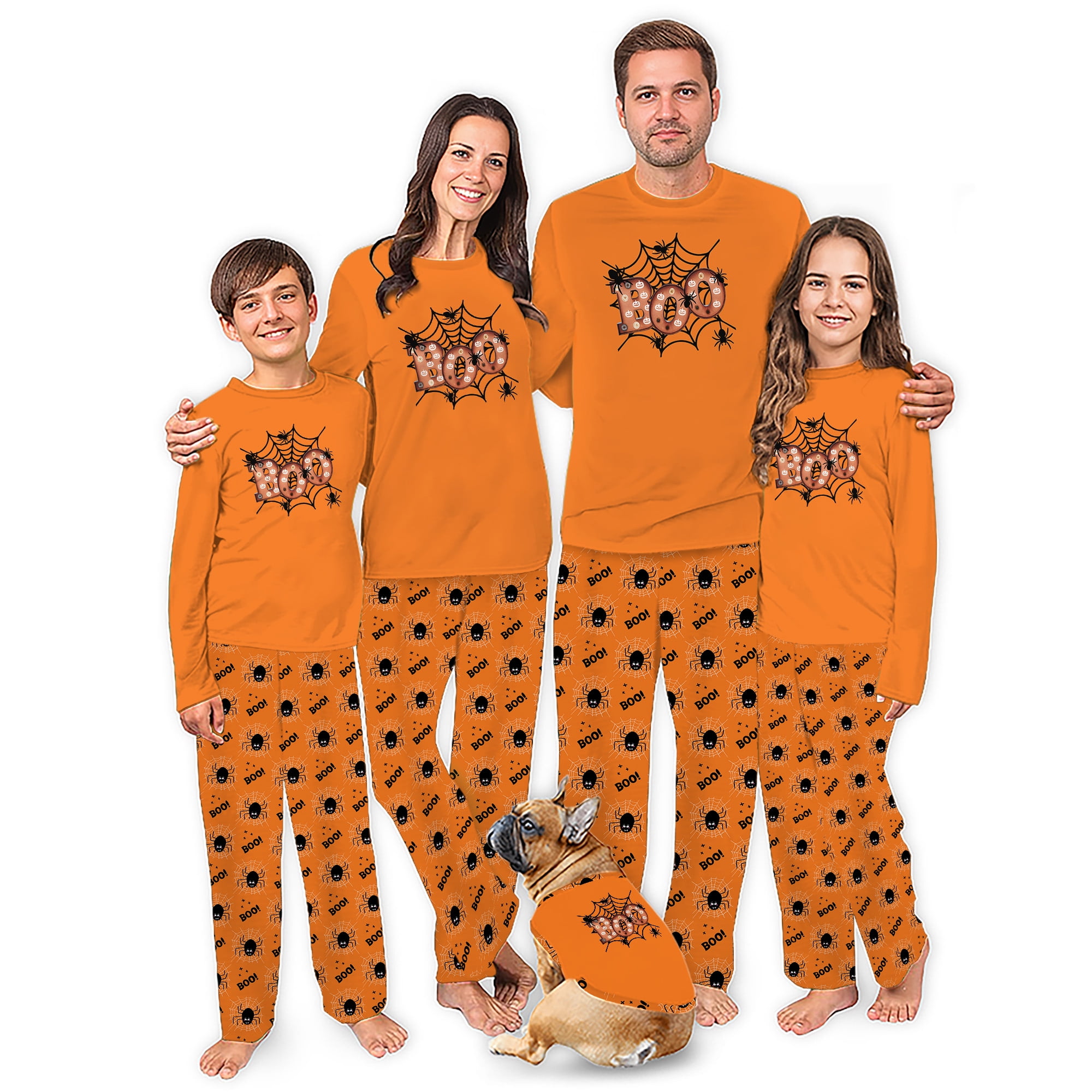 Boo Spider Family Matching Halloween Pajamas, Halloween Pajama Set For ...
