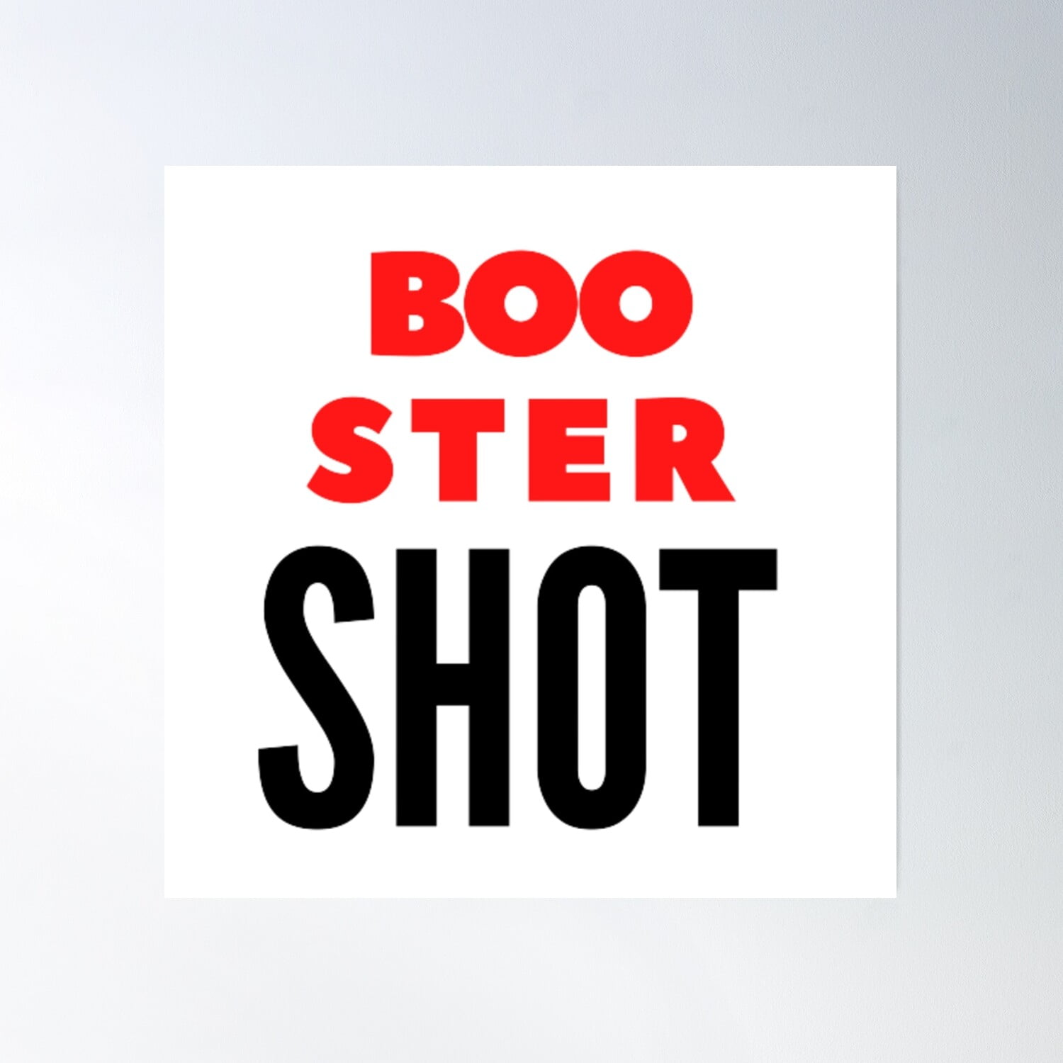 Boo Ster Shot Poster Wall Art, Modern Wall Decor, 8x12 UNFRAMED ...