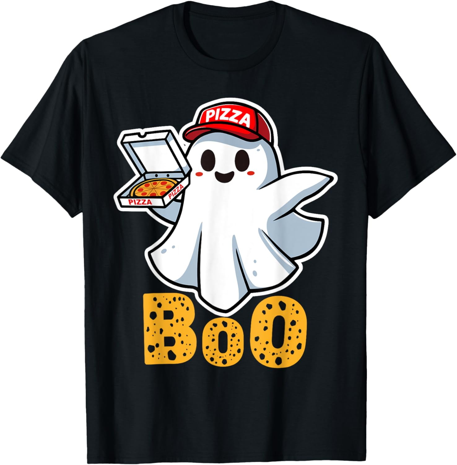 Boo The Ghostly Pizza Delivery Cute Spooky Halloween Costume Funny ...