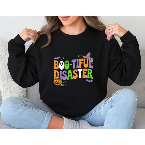 Boo Tiful Disaster Funny Halloween Cute Ghost Creepy Season Themed ...