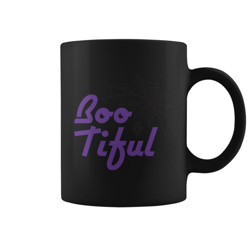 Boo Tiful Spider Web Halloween Quote Graphic Design Printed - Walmart.com