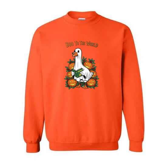 Boo To The World Goose Ghost Carol Singing Sweatshirt up to 5XL ...