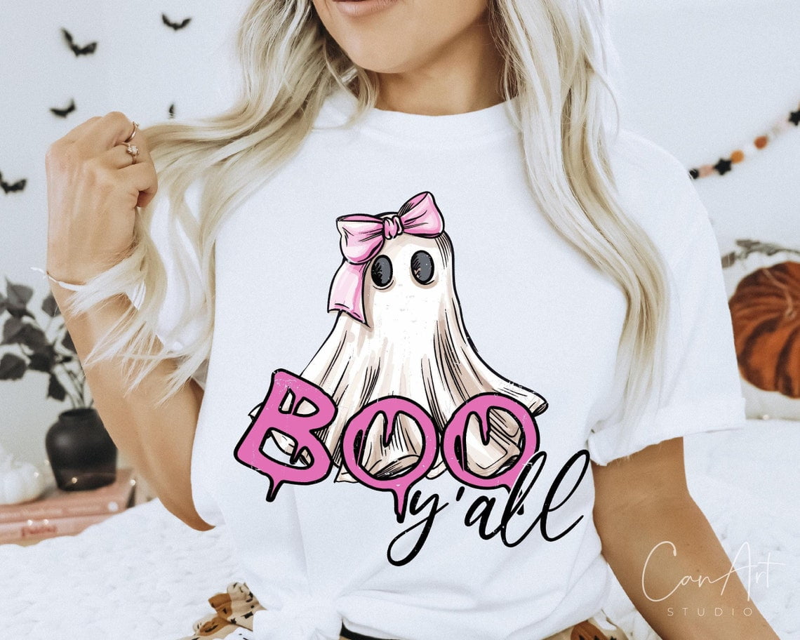 Boo Y'All Png, Png For T-Shirt Sublimation Designs, Spooky Greetings ...