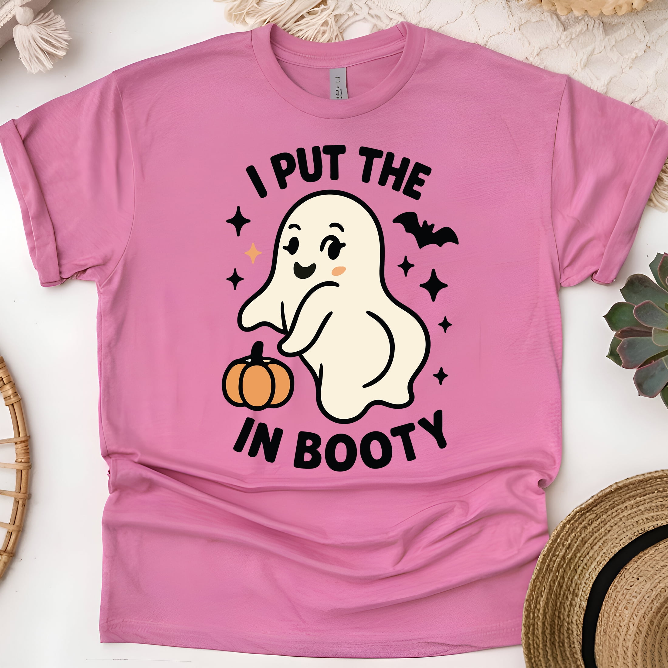Boo in Booty Cute Ghost T-Shirt | Funny Unisex Spooky Outfit, Heliconia ...