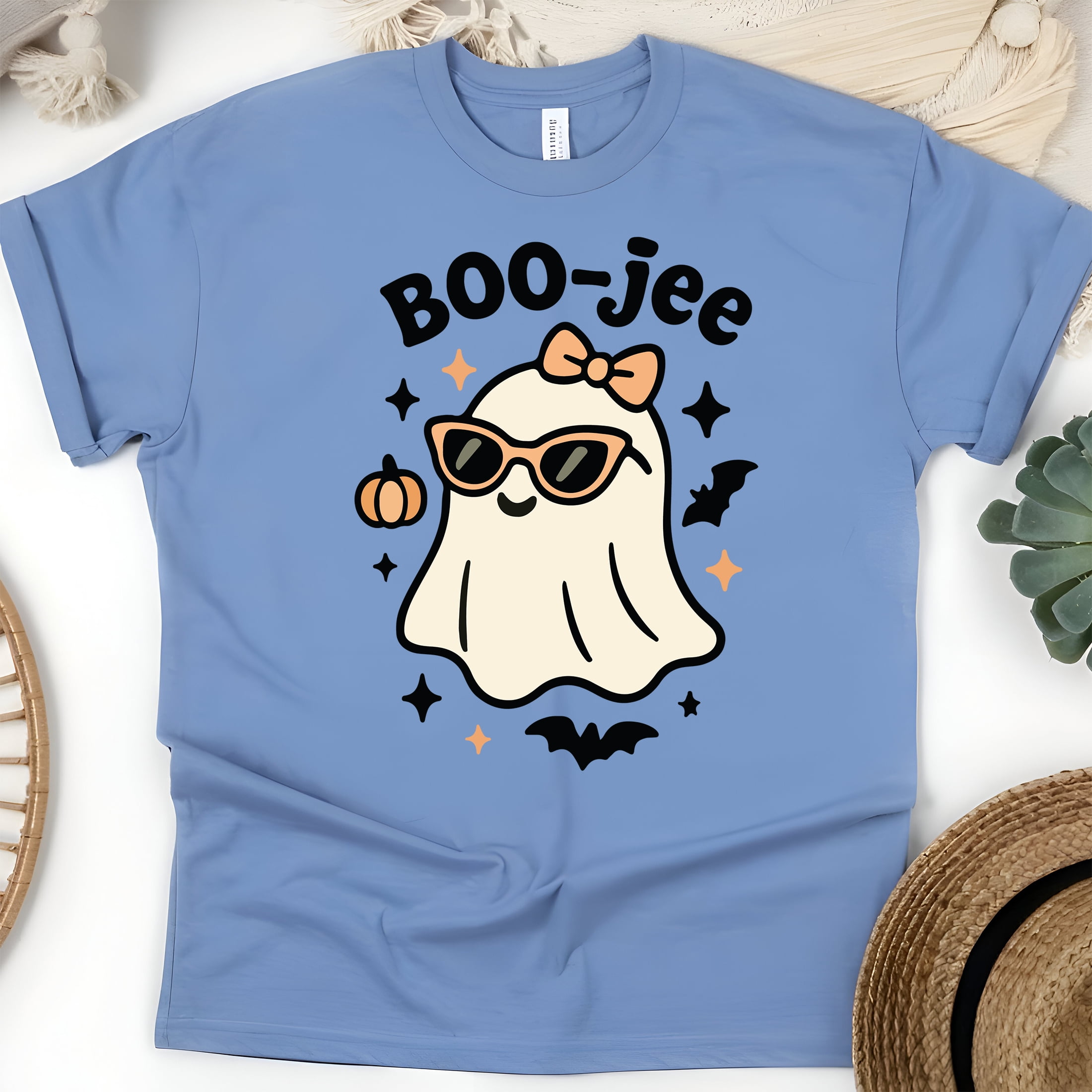 Boo-jee Shirt | Cute Ghost Graphic Tee with Sunglasses | Unisex T-Shirt ...