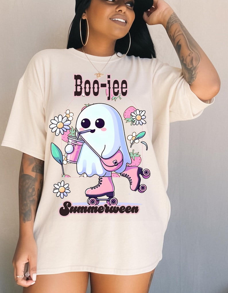 Boo-jee Summerween Ghost Beach T-shirt: Spooky Summer T-shirt, Funny ...