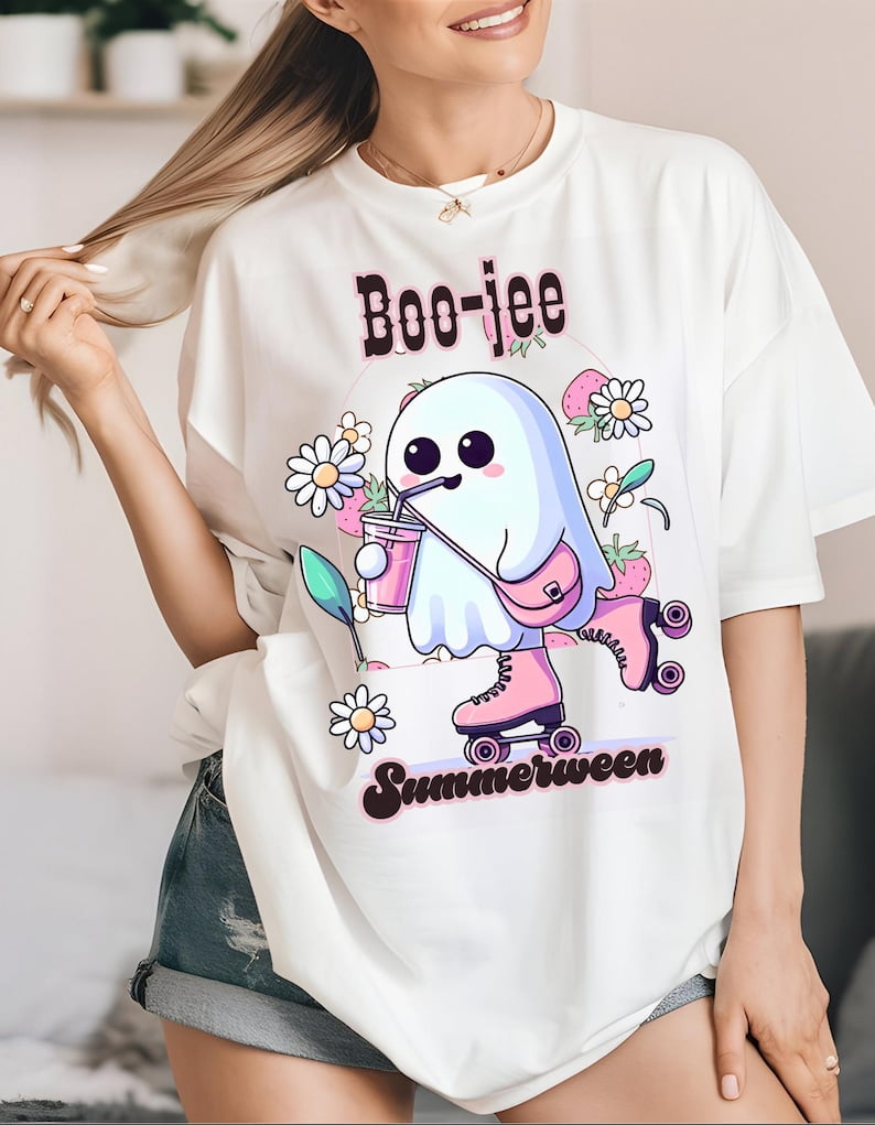 Boo-jee Summerween Ghost Beach T-shirt: Spooky Summer T-shirt, Funny ...