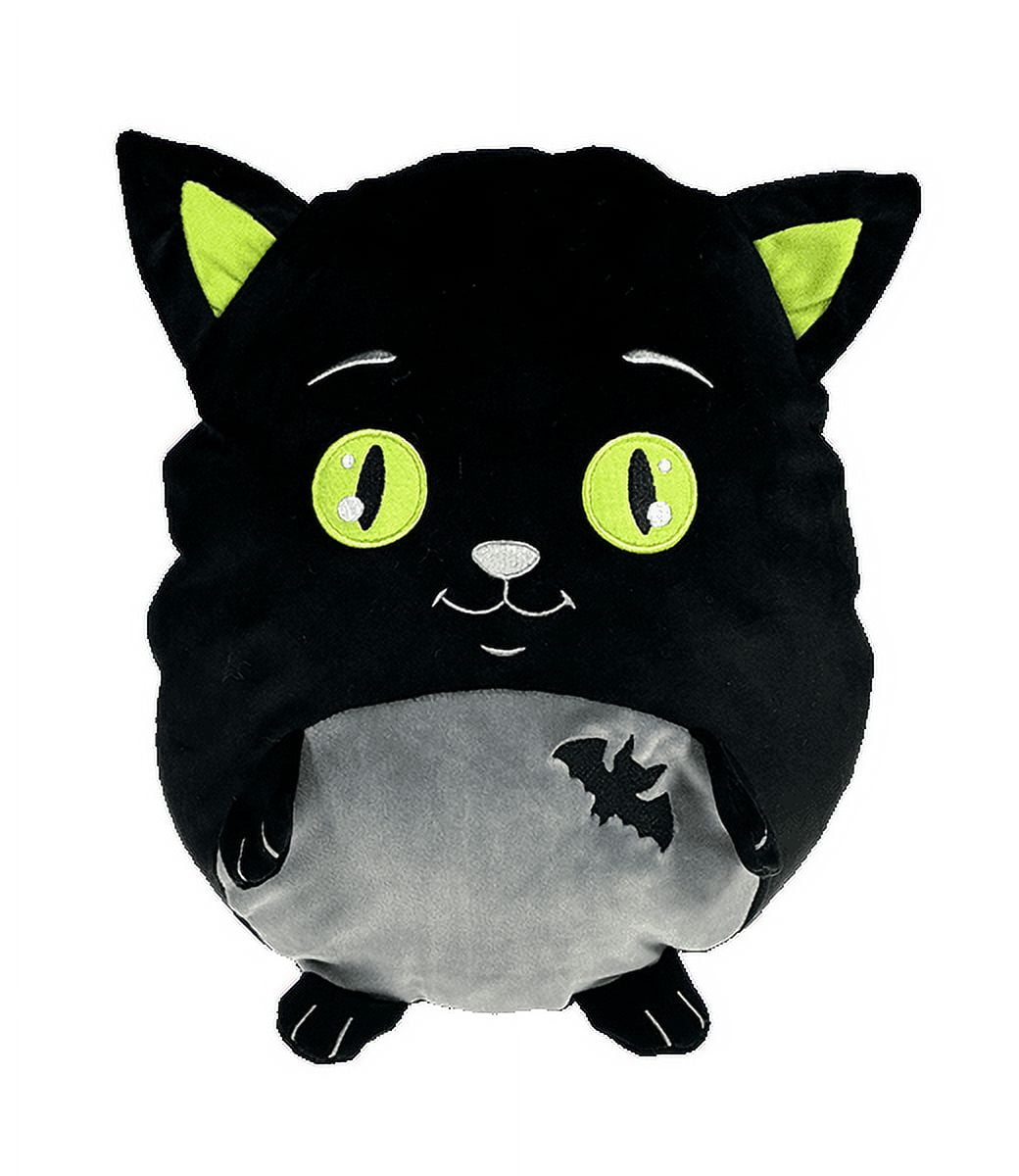 "Boo" the Black Cat Stuffa Squishie (with glow in the dark eyes) - Walmart.com