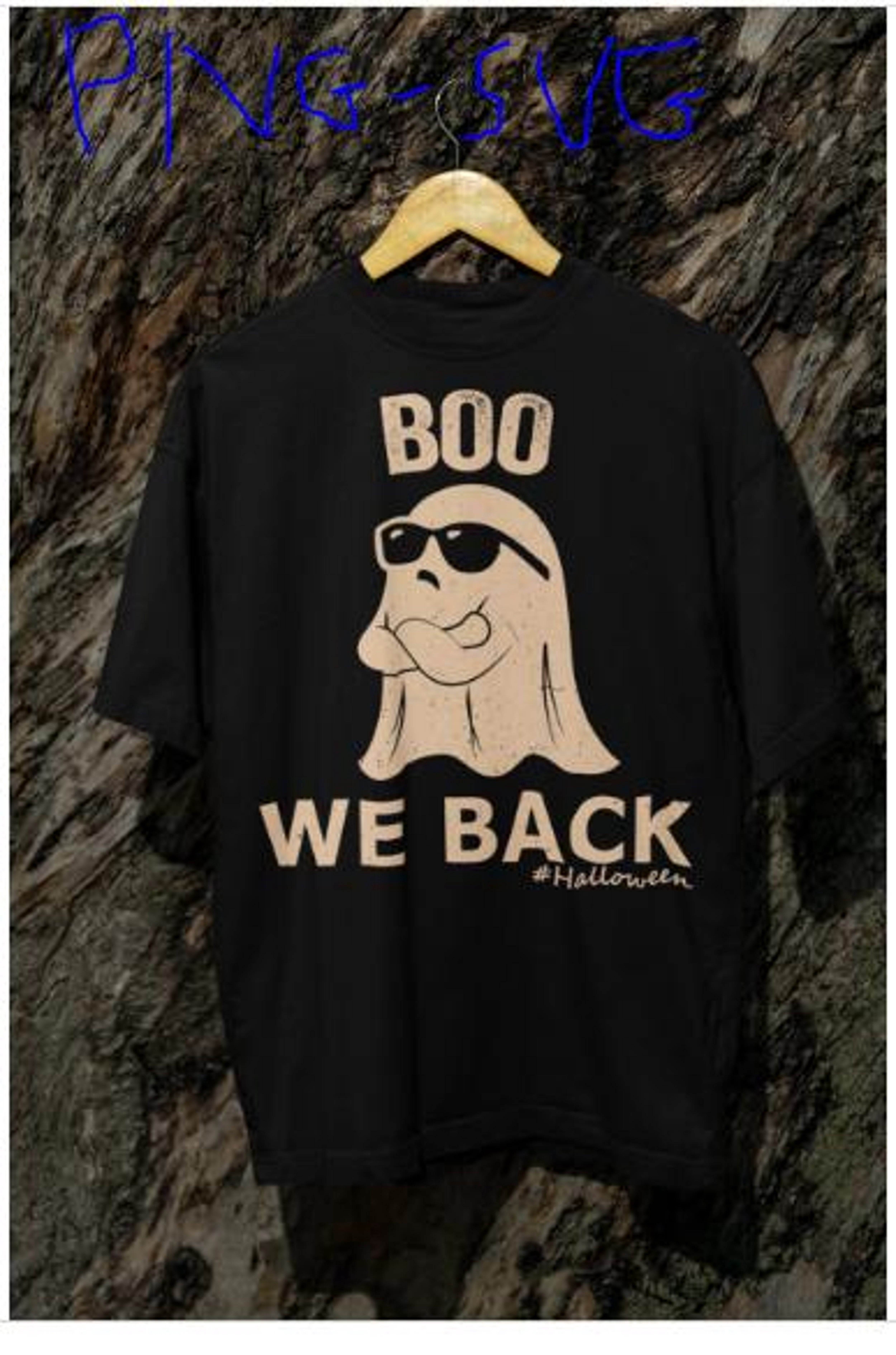 Boo we back png, groovy retro back to school halloween ghost svg ...