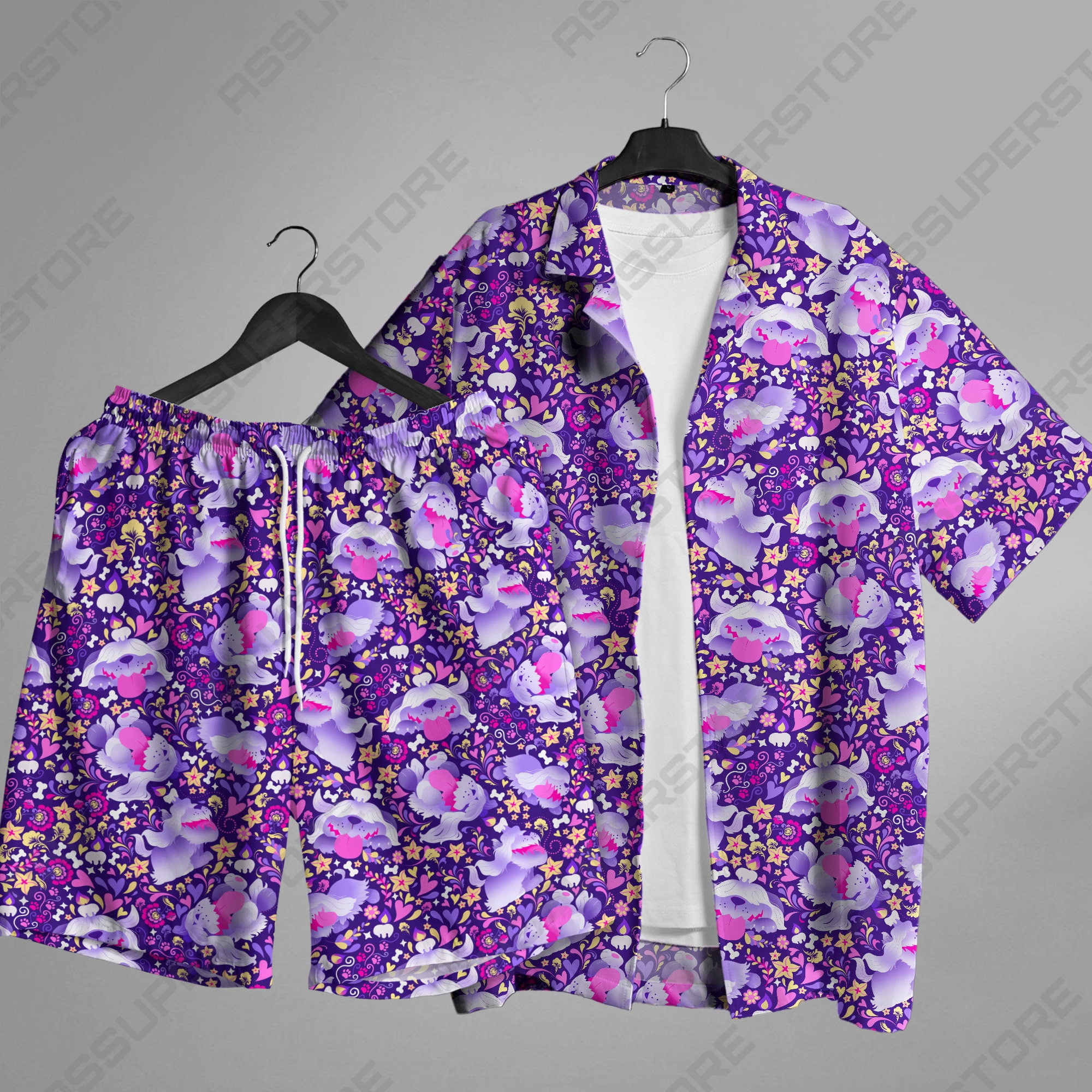 BooBoo Ghost Hawaiian Button-Up Shirt Tropical Hawaii Shirt Gift ...