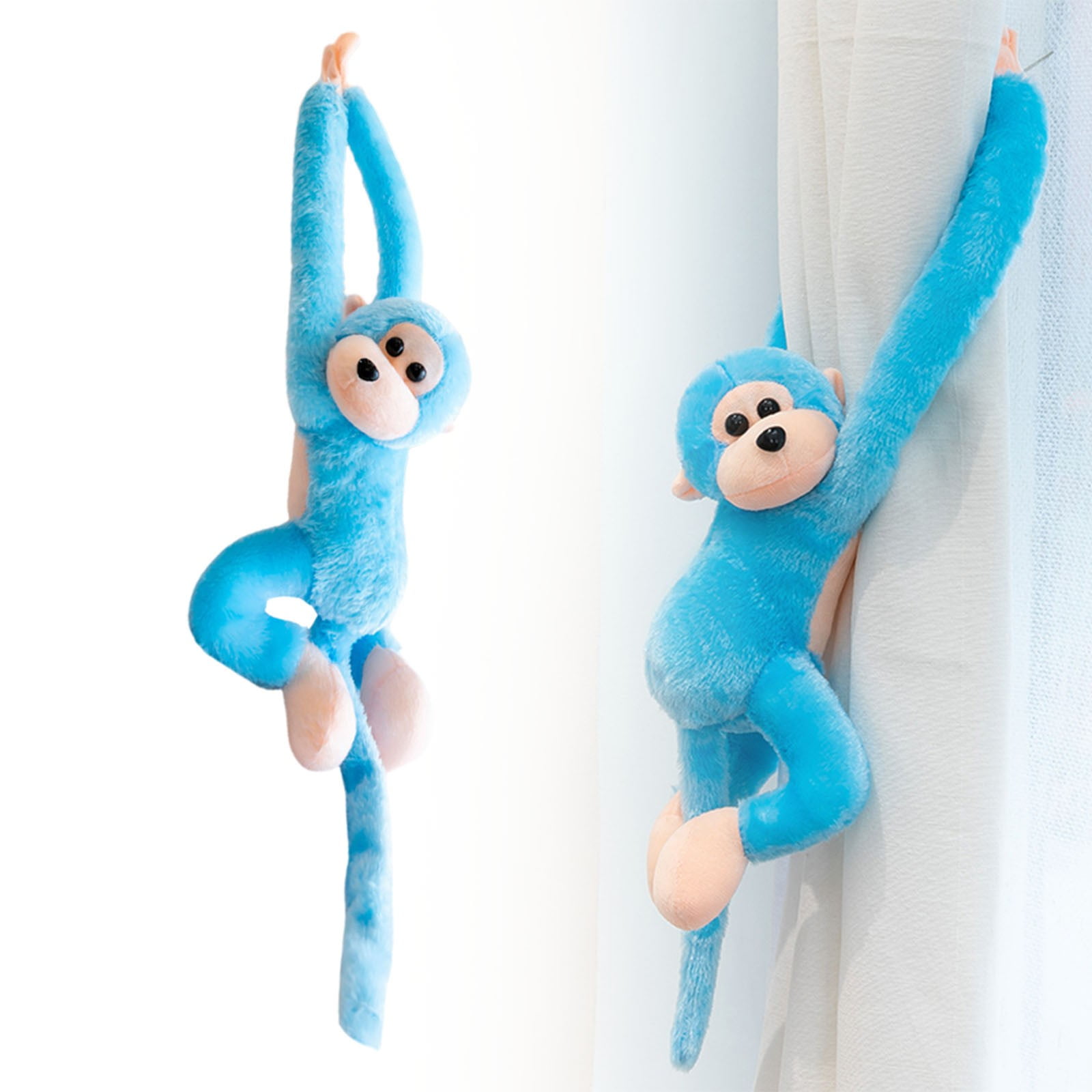 BooBubble 17.71in Colorful Long Arm Monkey Plush Toys Curtain Tiebacks ...