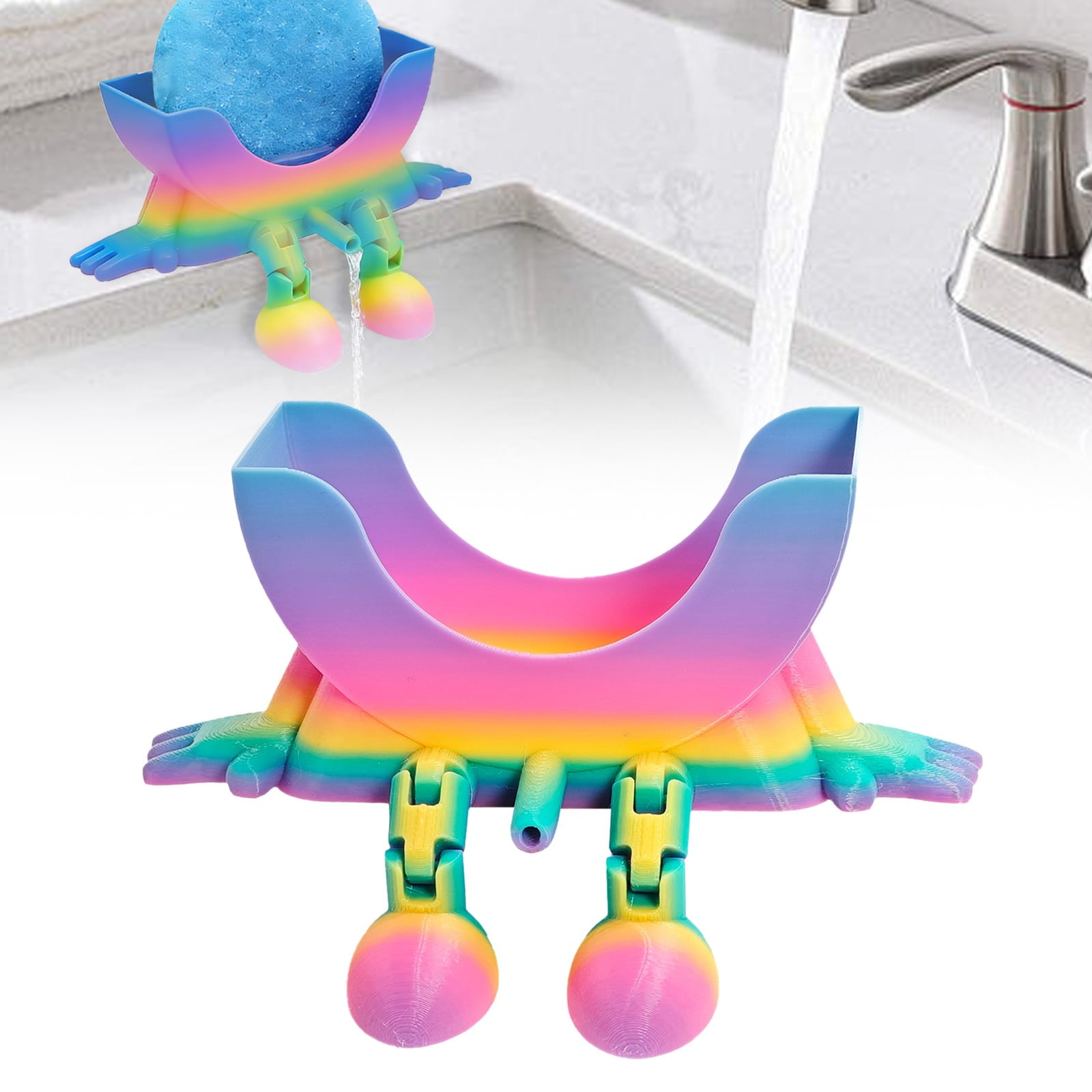 BooBubble Hanging Sponge Holder with Drainage – Keeps Your Sponge Dry ...