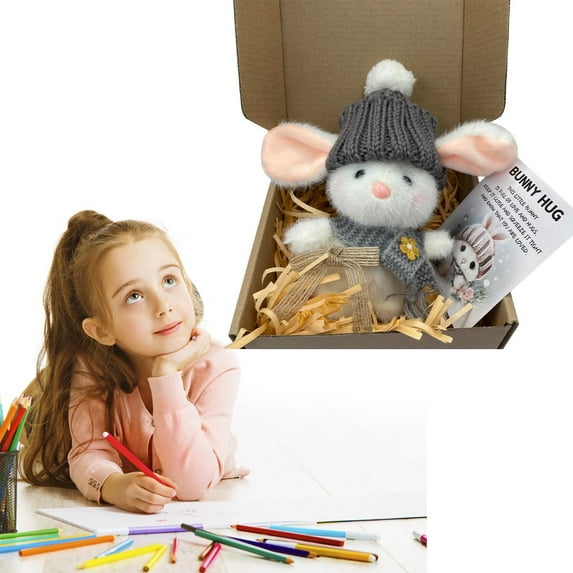 BooBubble Mini Bunny Hug Cute Easter Gift Plush Bunny in a Box Hugs ...