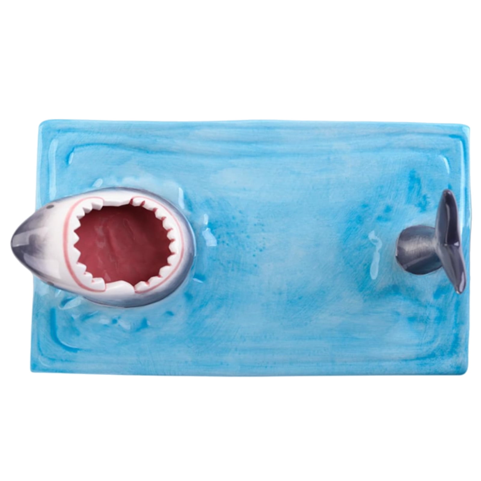 BooBubble Shark Charcuterie Board, 3-in-1 Shark Sushi Plate with ...