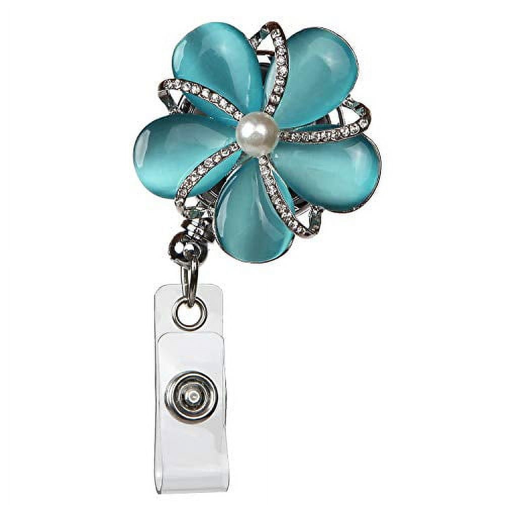 BooJee Beads Retractable Badge Holder 32" Fashionable Badge Reels ...