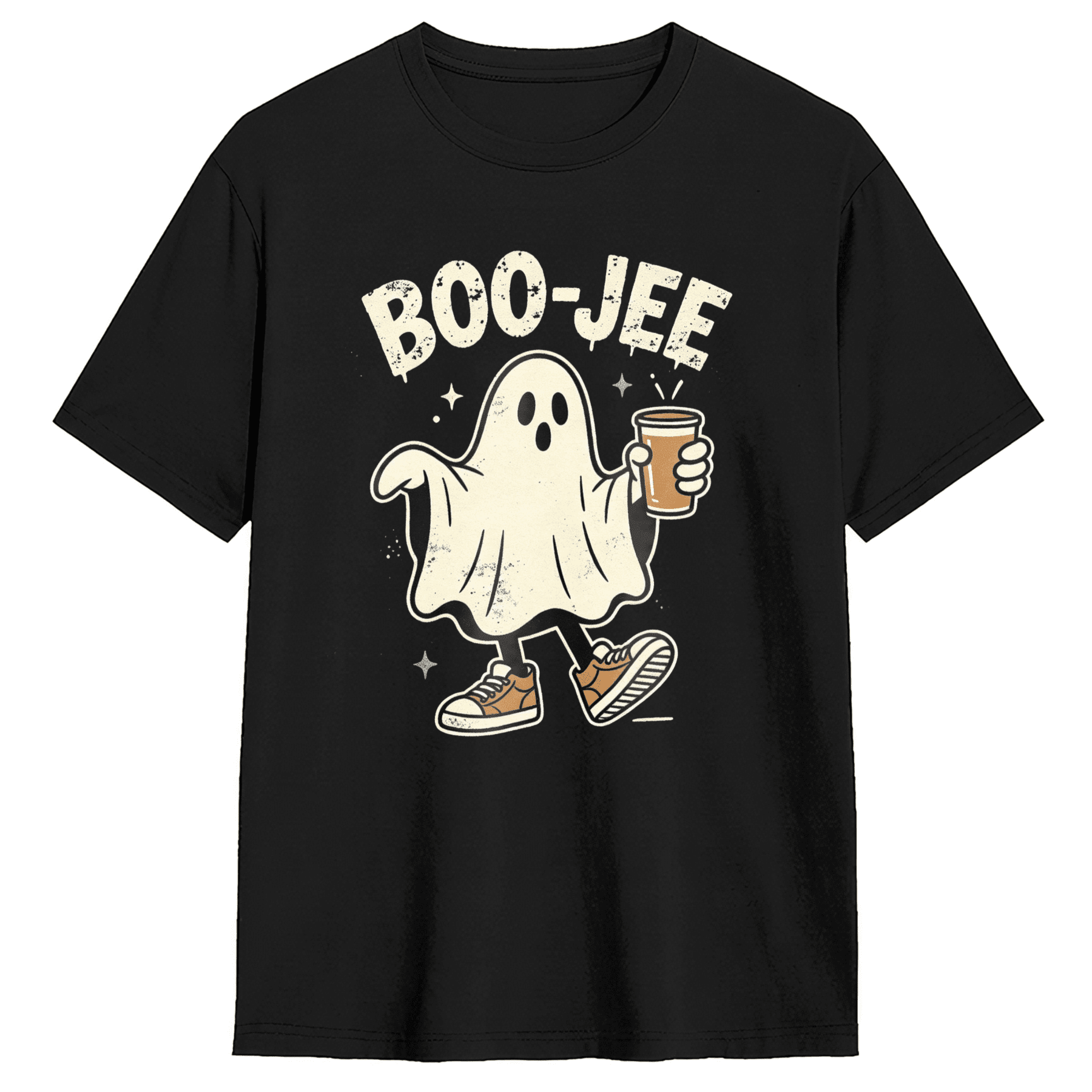 BooJee Ghost Coffee Vintage Graphic Tee For Men And Women, Holiday Gift ...