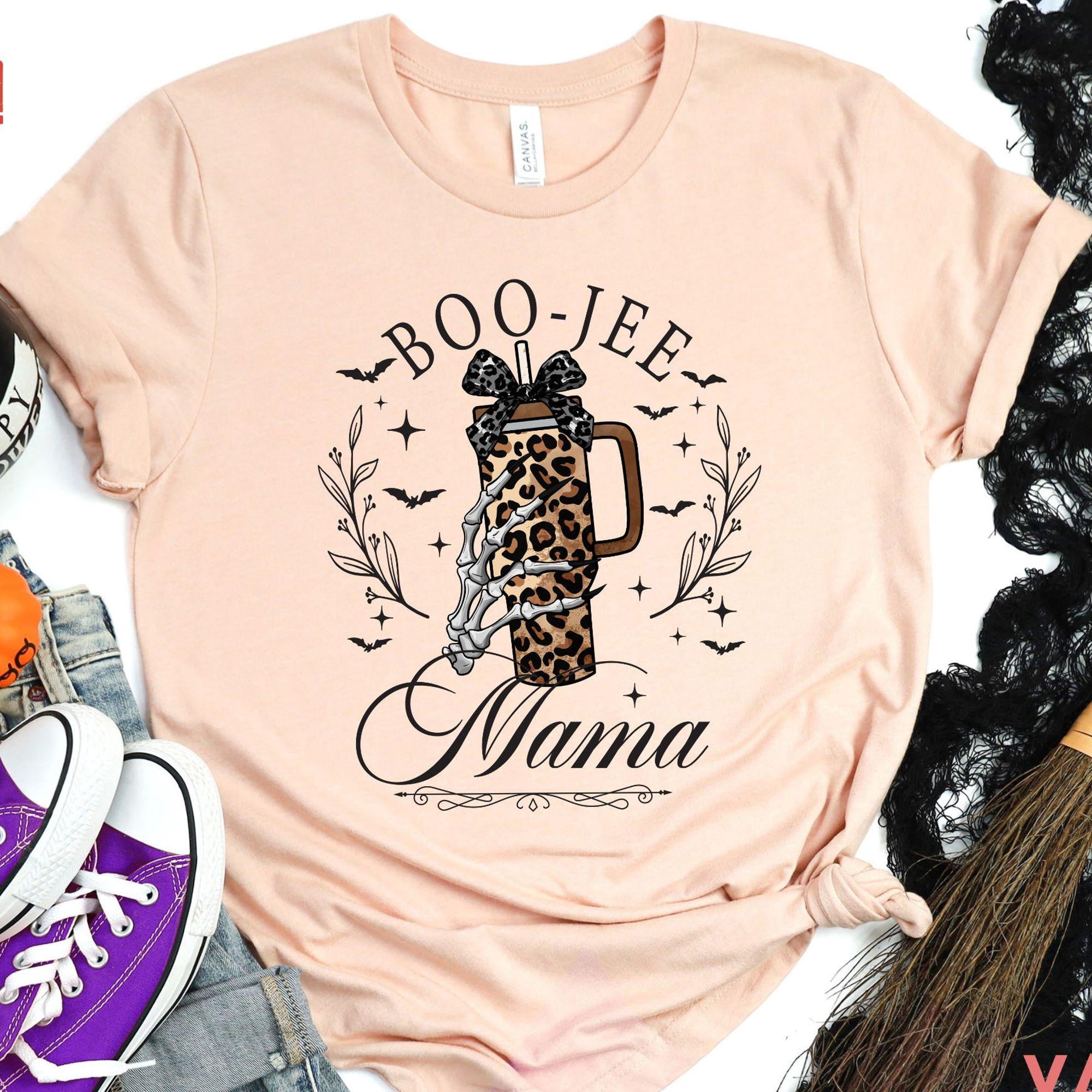 BooJee Mama Halloween TShirt Spooky Mom Tee - Walmart.com