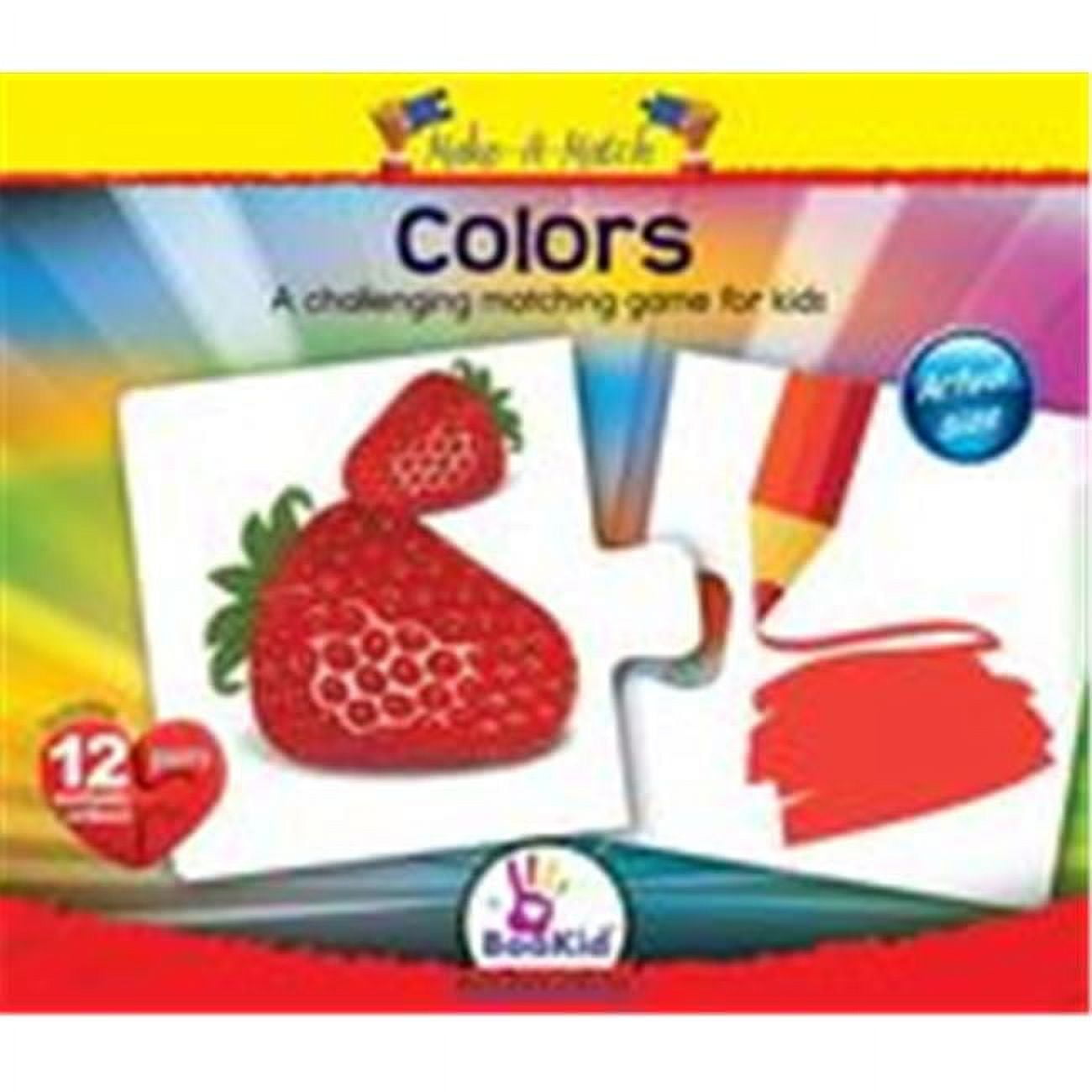 BooKid 7290105889089 Make a Match Puzzles Colors - Walmart.com