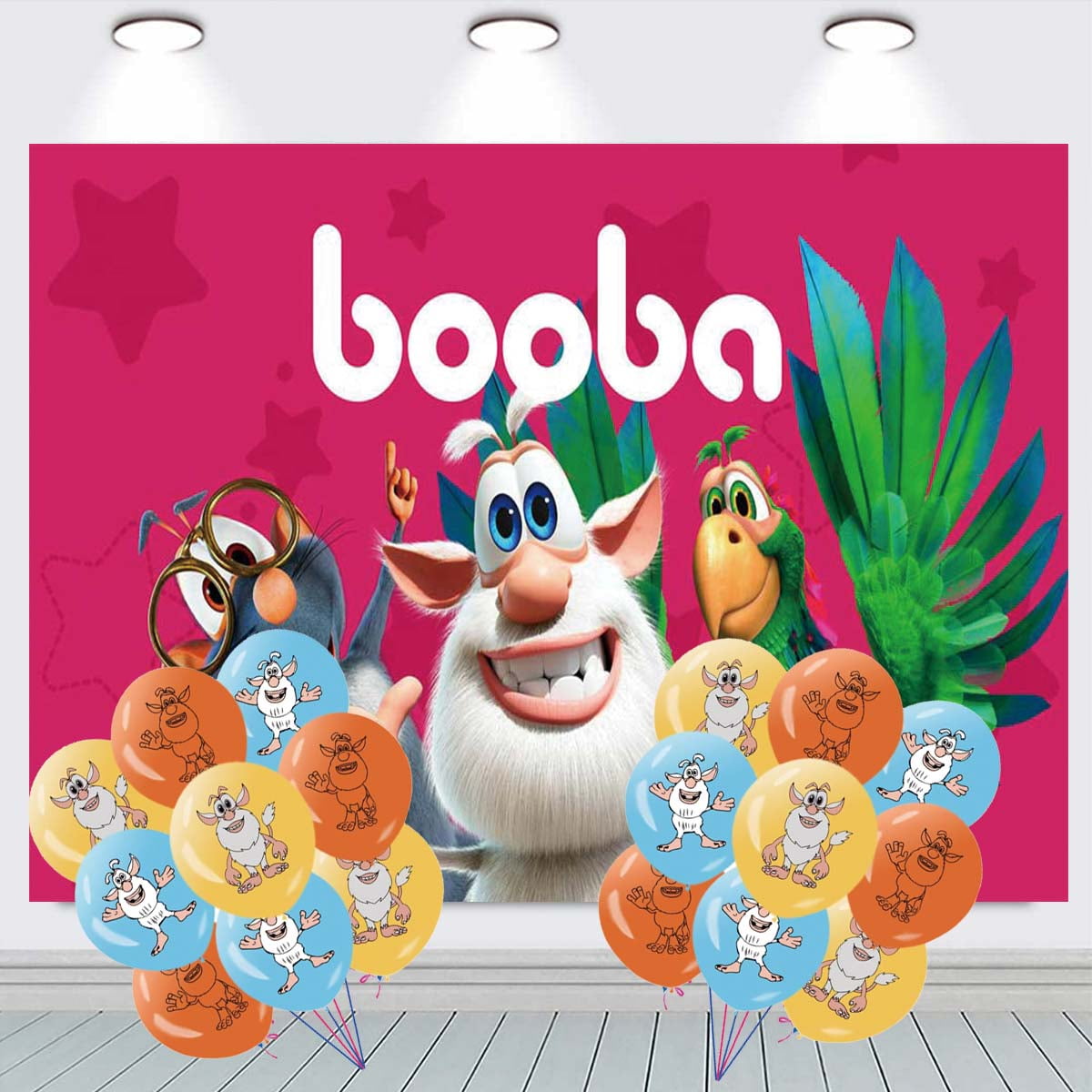 Booba Balloons Party Supplies Taspestry Poster Banner Backdrop ...