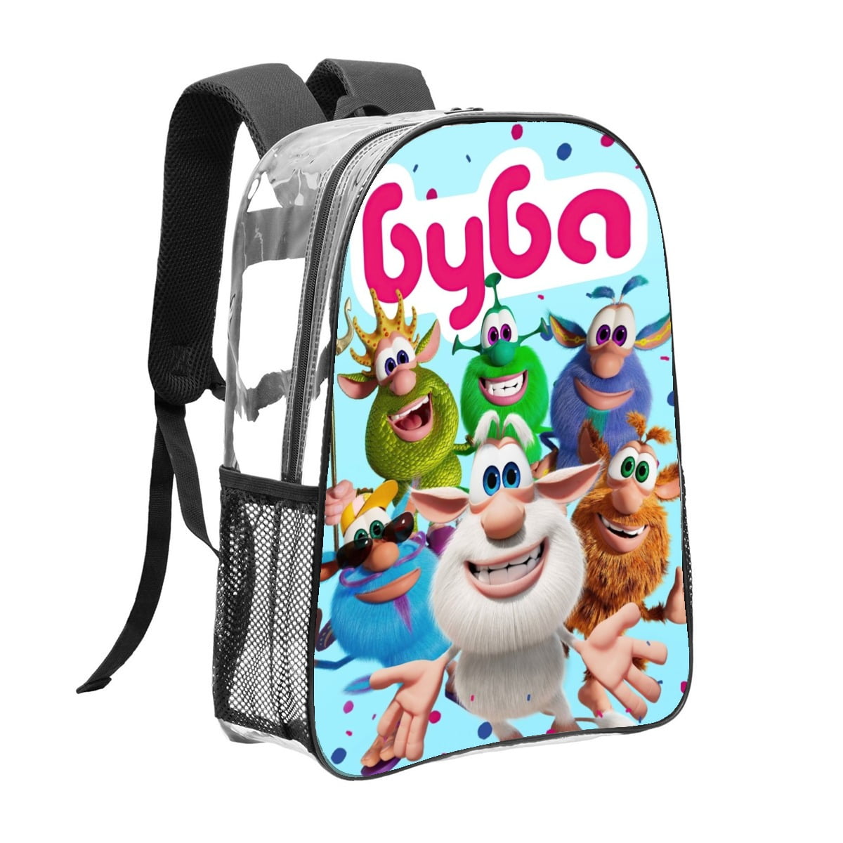 Booba Pattern Transparent Backpack Lightweight And fashionable ...