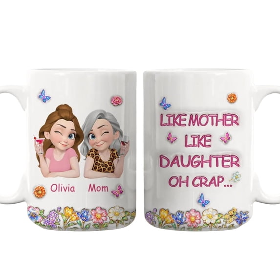 Boobees Pattern Coffee Mug, Ceramic Mugs, Funny Mugs for Friends ...