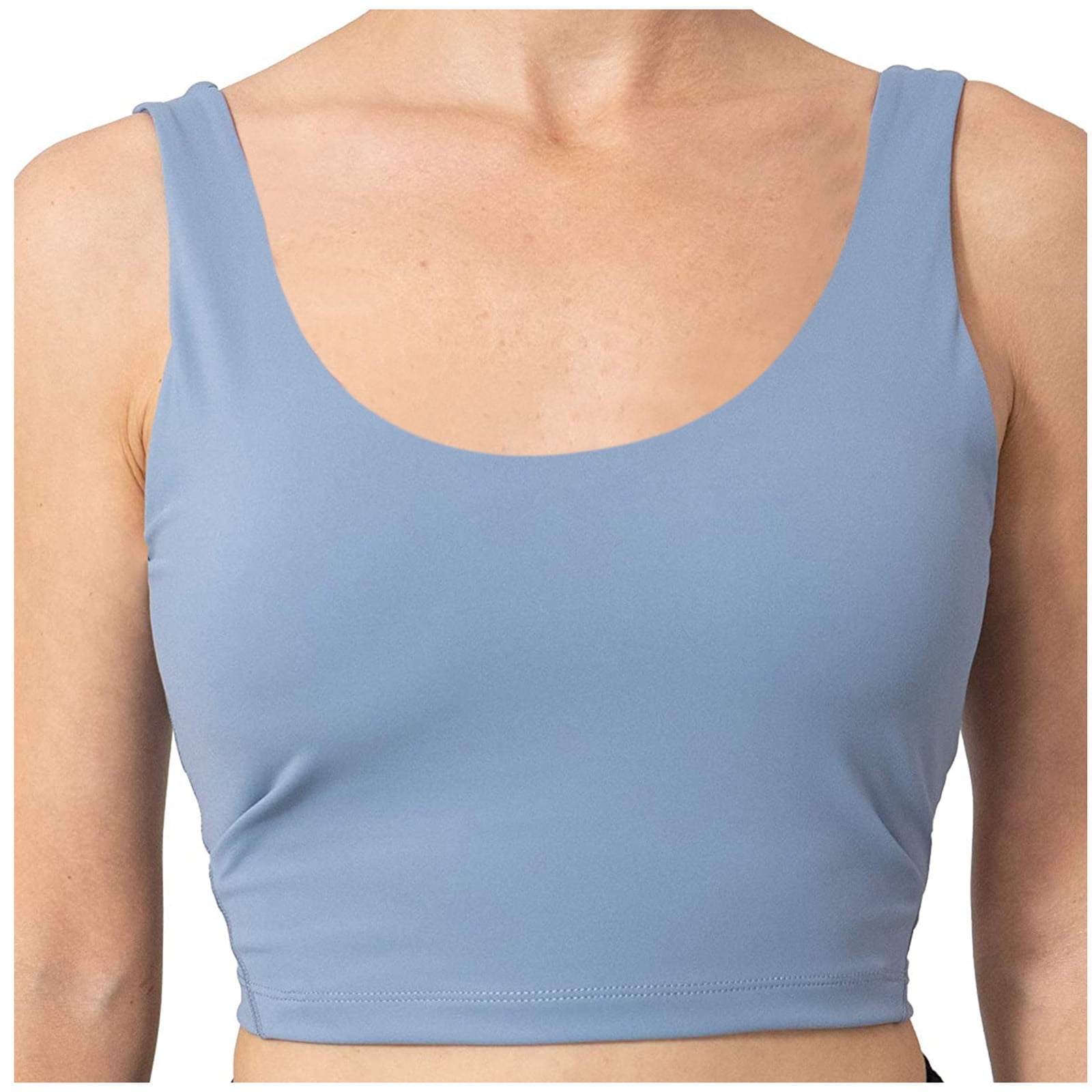 Boobiess No Bra, Women Yoga Solid Sleeveless Cold Shoulder Casual Tanks ...