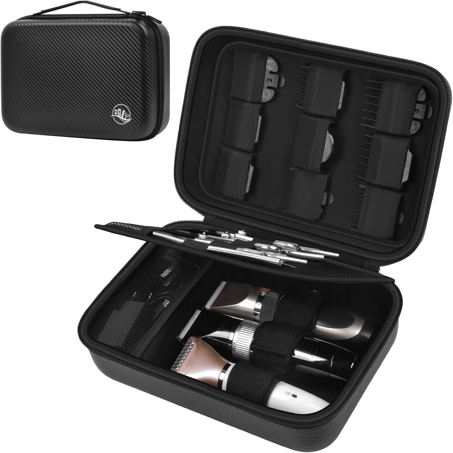 Boobowl Barber Accessories Case for Clippers and Supplies, Portable ...