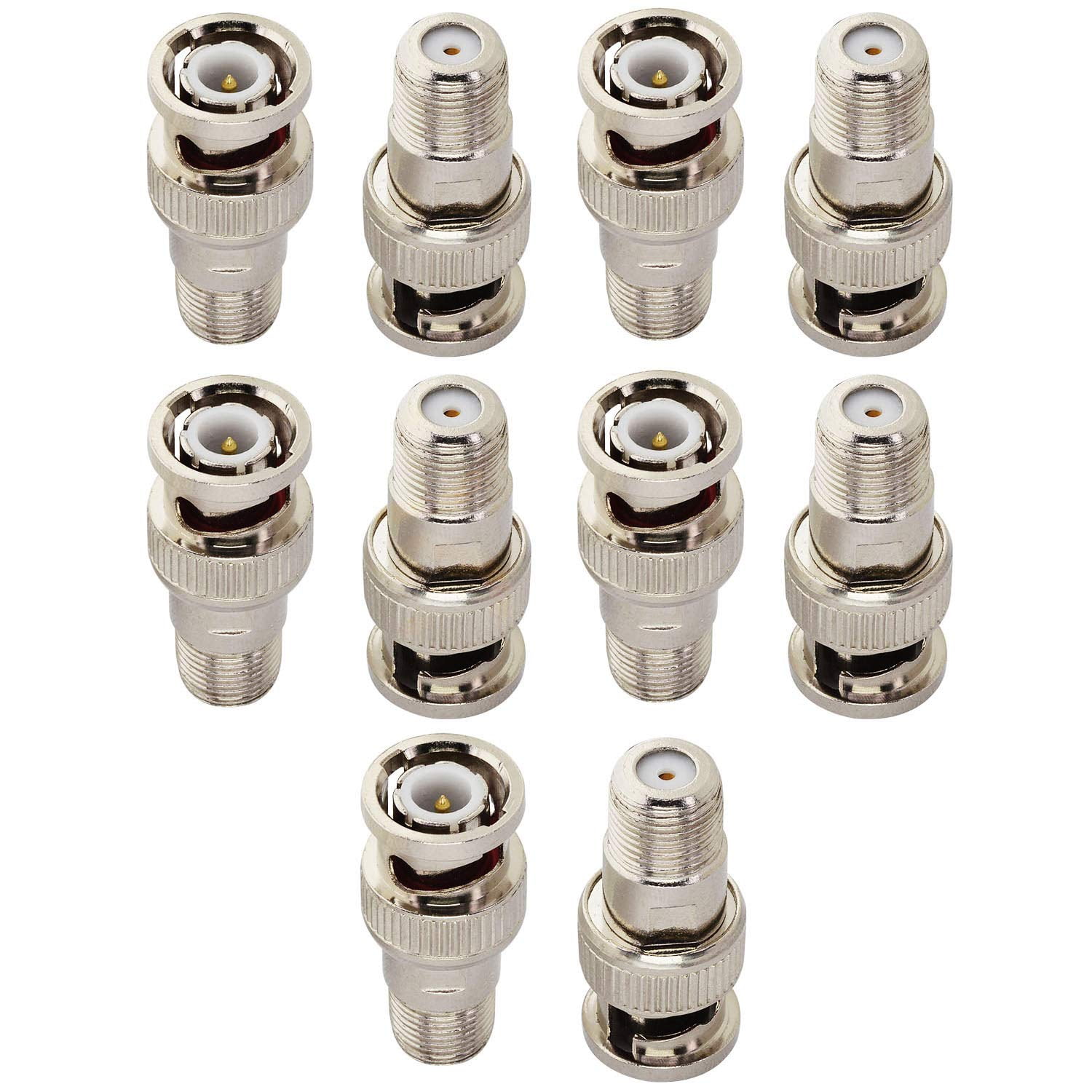 Boobrie F Type To Bnc Coax Adapter Bnc Male To F Female Coaxial Cable
