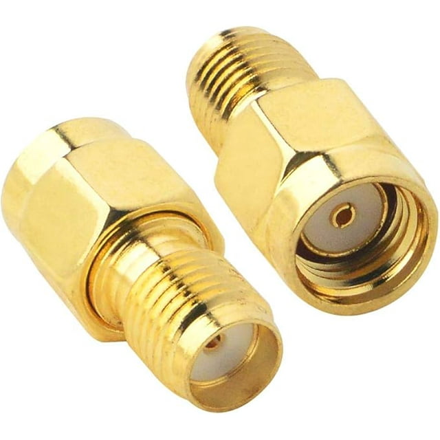 Boobrie SMA RF Coaxial Coax Adapter SMA Female (No Pin) to RP-SMA Male (No Pin) Antennas ...