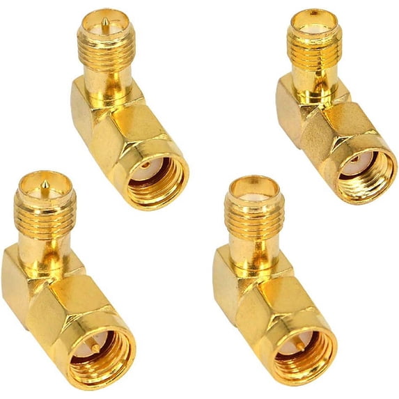 Boobrie SMA Right Angle 90 Degree Connector Kit SMA Male to Female ...