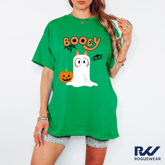 Booey Halloween Shirt, Cute Spooky Tee, Witchy Bats T-Shirt, Halloween ...