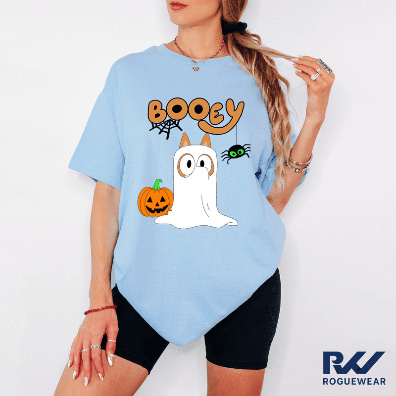 Booey Halloween Shirt, Cute Spooky Tee, Witchy Bats T-Shirt, Halloween ...