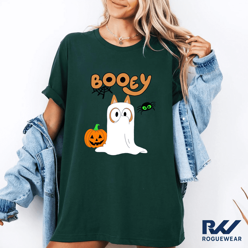 Booey Halloween Shirt, Cute Spooky Tee, Witchy Bats T-Shirt, Halloween ...