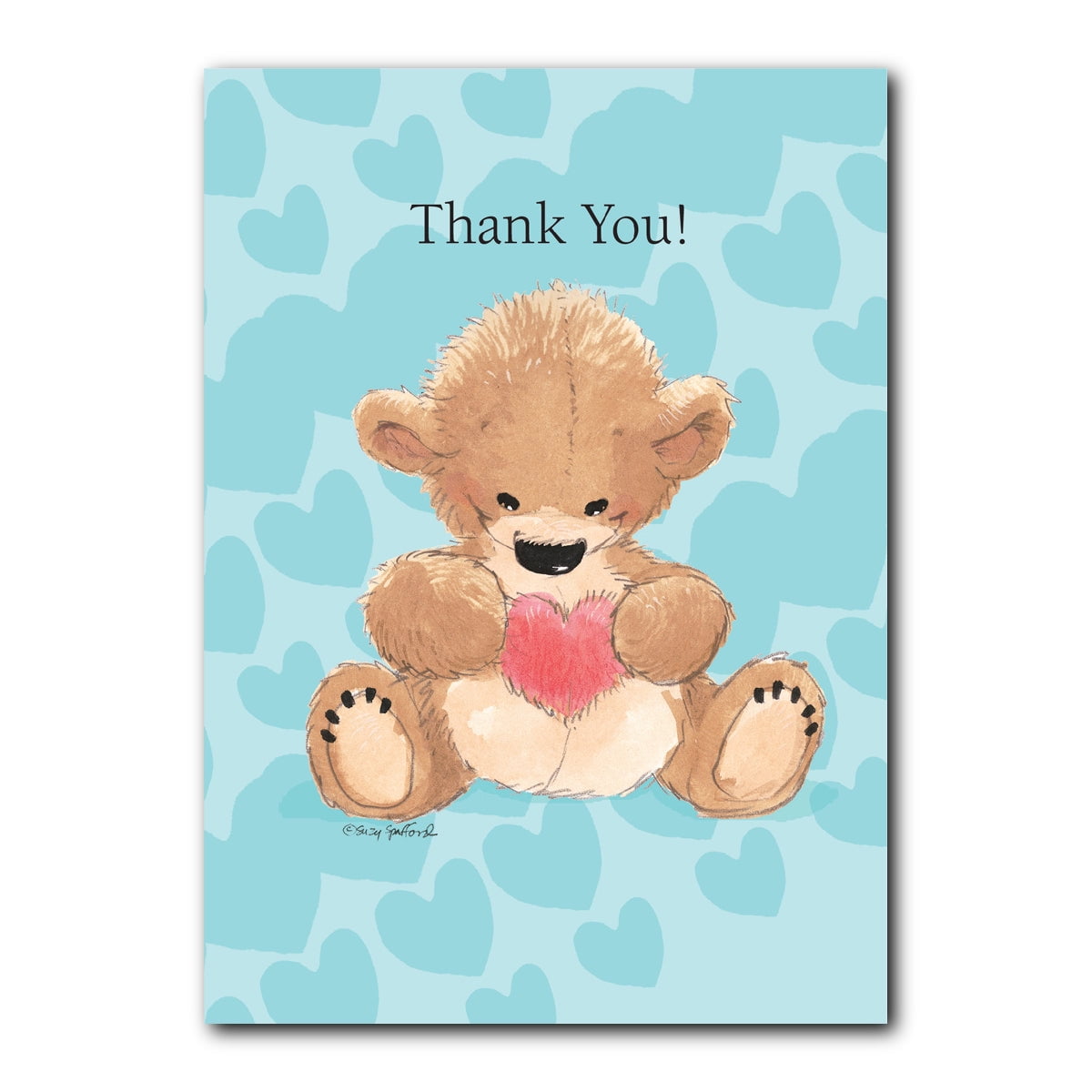 Boof's Grateful Heart Thank You Greeting Card - Walmart.com
