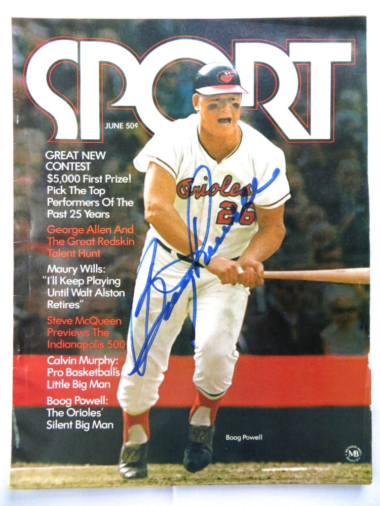 Boog Powell Signed Autographed Magazine Sport 1971 Orioles Jsa Ag71986