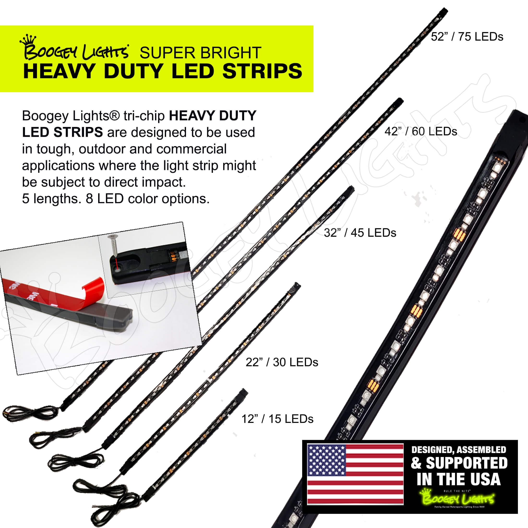 Boogey Lights Heavy Duty LED Strip - Walmart.com