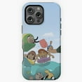 Boogie Board Bros Surf Cartoon Art iPhone Case 17 16 15 14 13 12 11 Pro ...