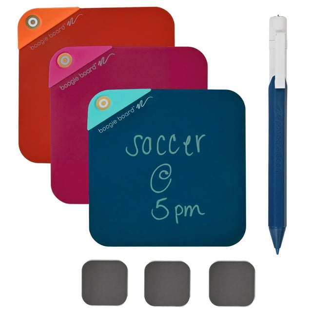 Boogie Board Erasable VersaNotes 4x4, Starter Pack of 3: Reusable, No ...
