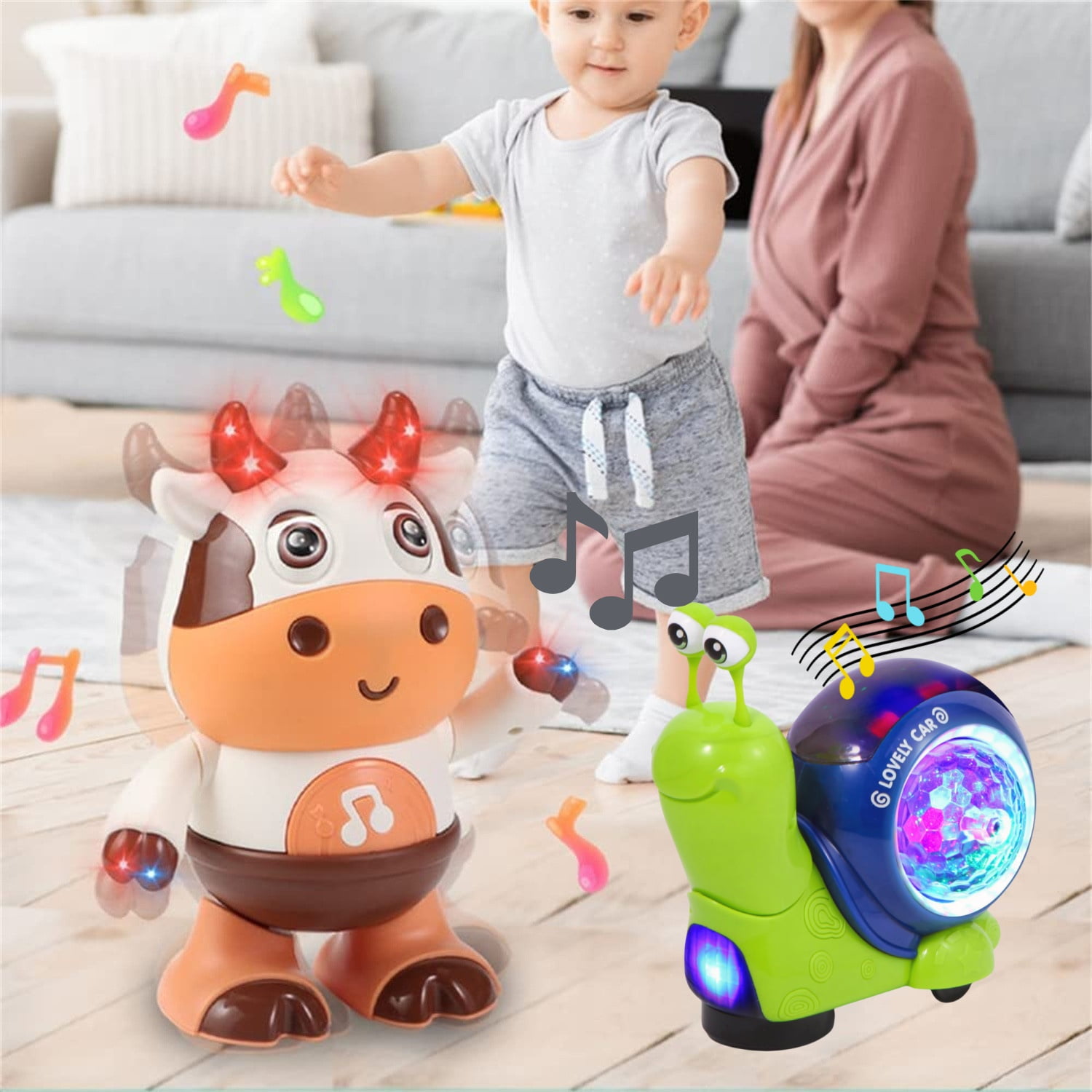 Boogie Cow Light up Dancing Cow for Active Fun, Dancing Cow Toy ...