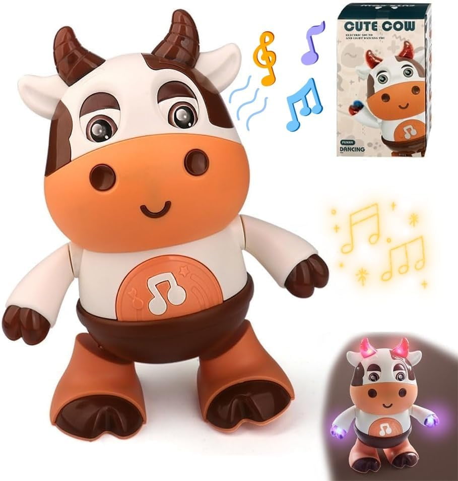 Boogie Cow Light up Dancing Cow, Boogie Cow Toy, Boogie Cow Light Up Dancing Cow for Active Fun ...