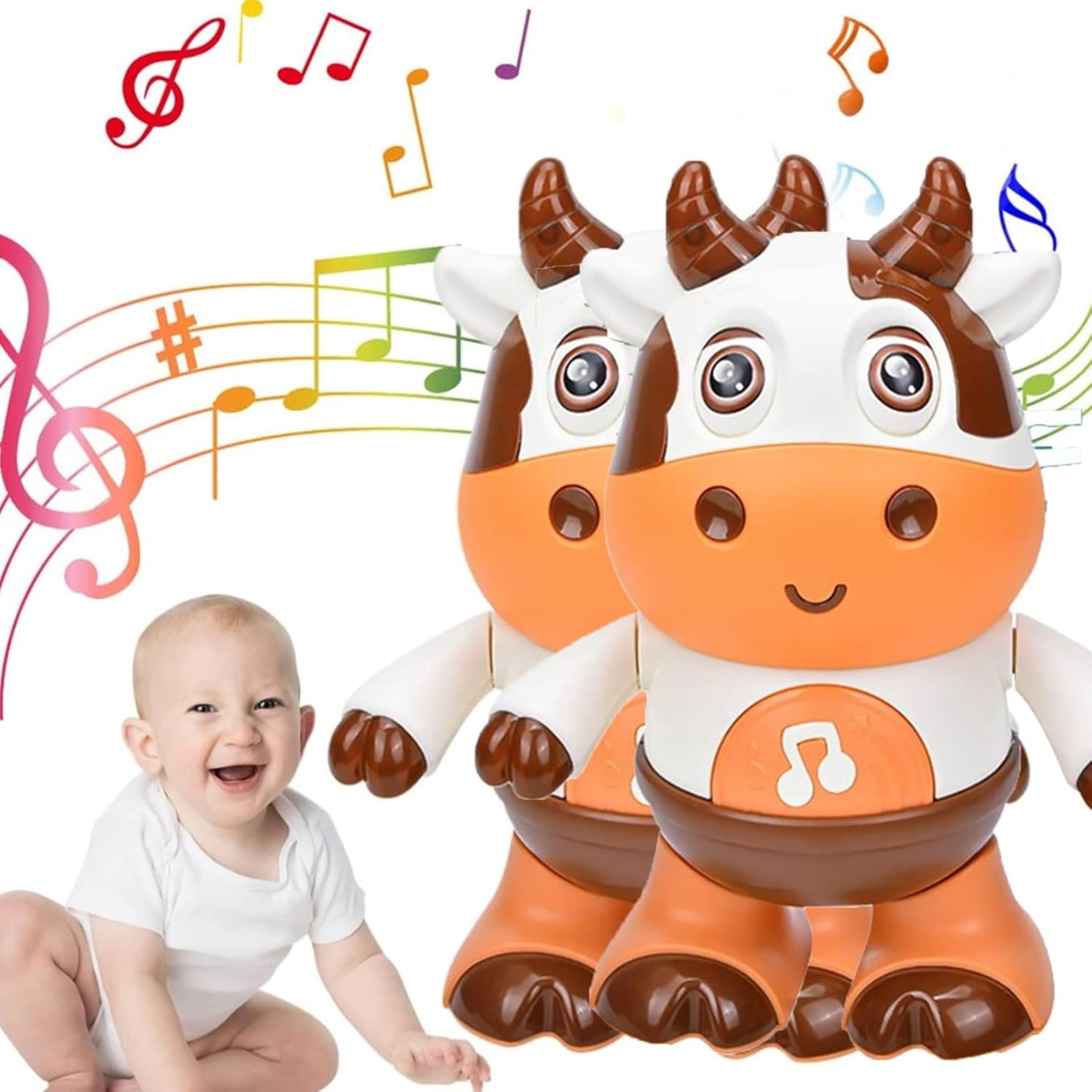 Boogie Cow Light Up Dancing Cow, 2024 New Musical Dancing Cow/Deer Toy ...
