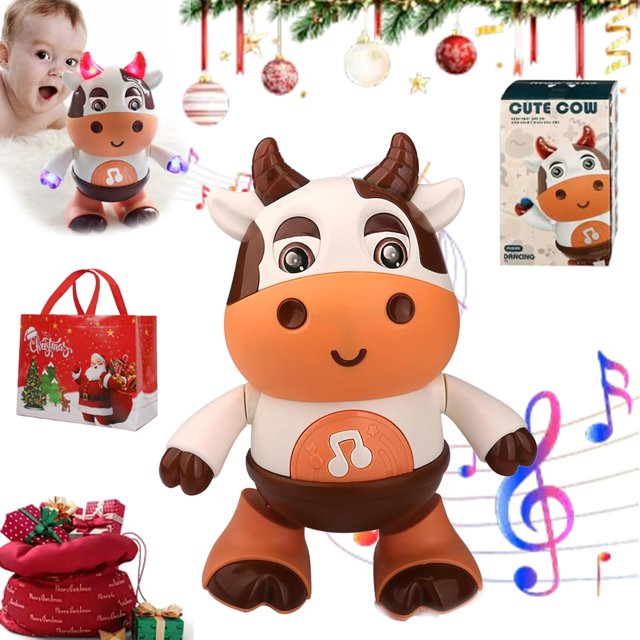 Boogie Cow Toy, Boogie Cow Light Up Dancing Cow for Active Fun, Boogie ...