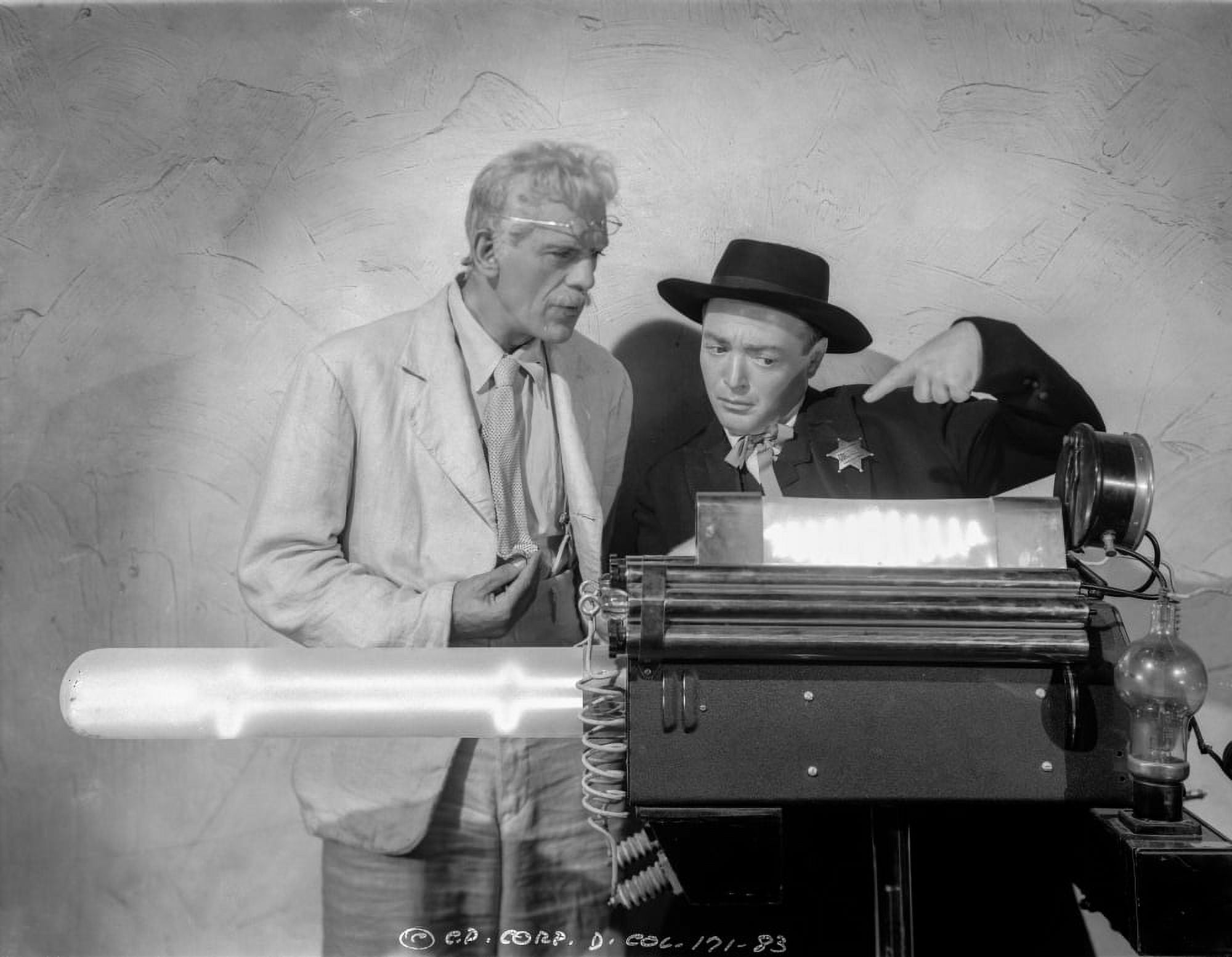 Boogie Man Will Get You Cast Members In Front Of Typewriter Machine Portrait Photo Print 8 X 10