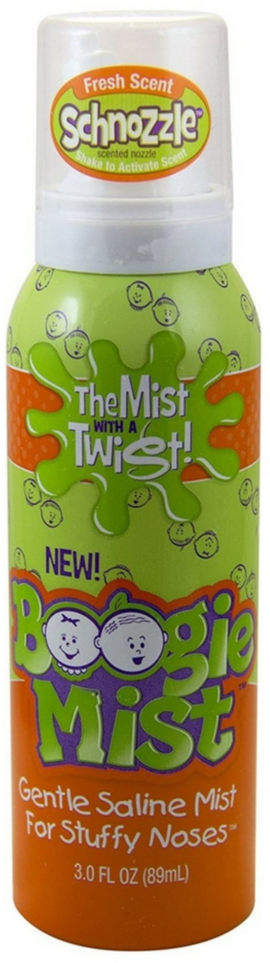 Boogie Mist Gentle Saline Mist for Stufffy Nose, Fresh Scent 3 oz (Pack ...