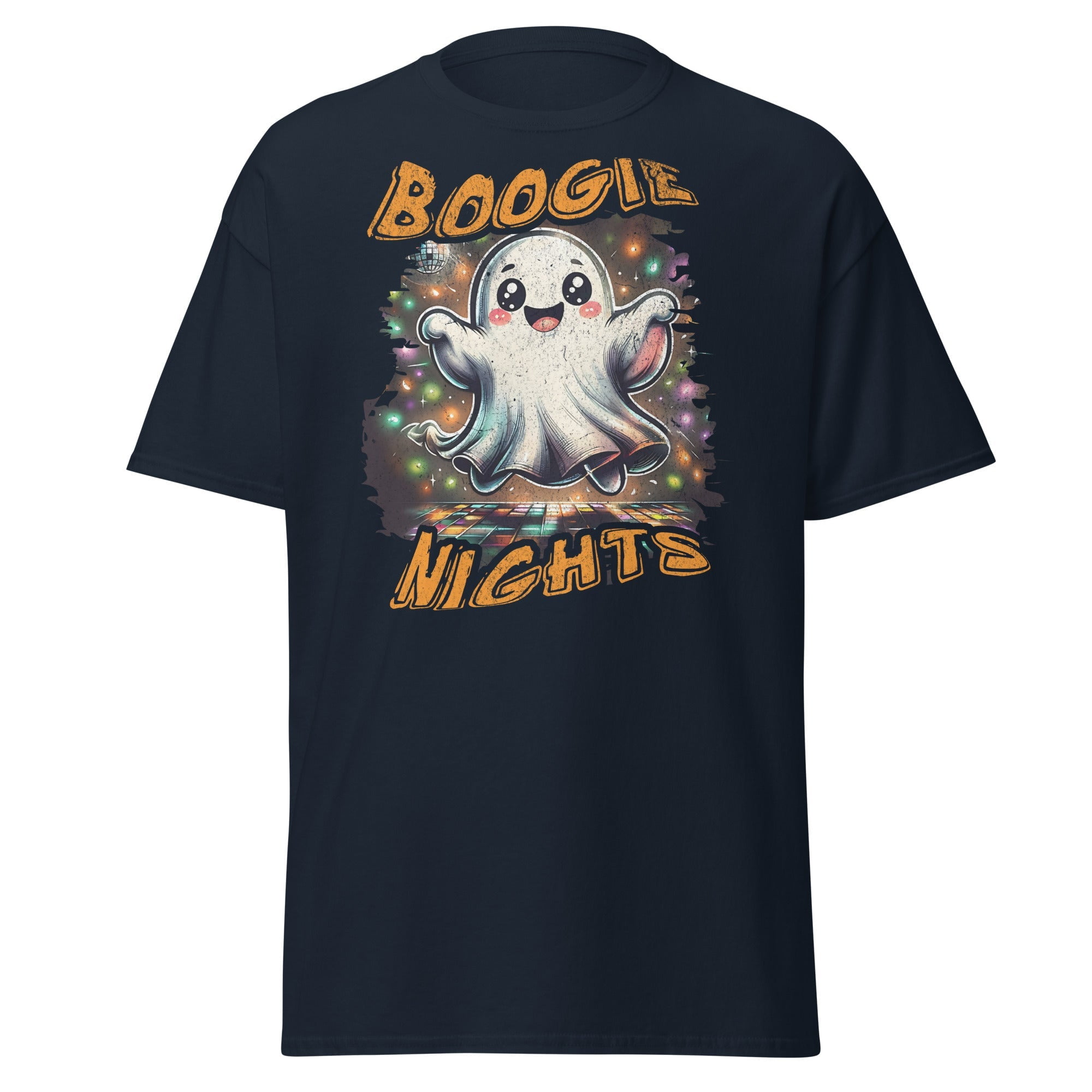 Boogie Nights Halloween Ghost Disco Graphic Tee - Retro Unisex T-Shirt ...