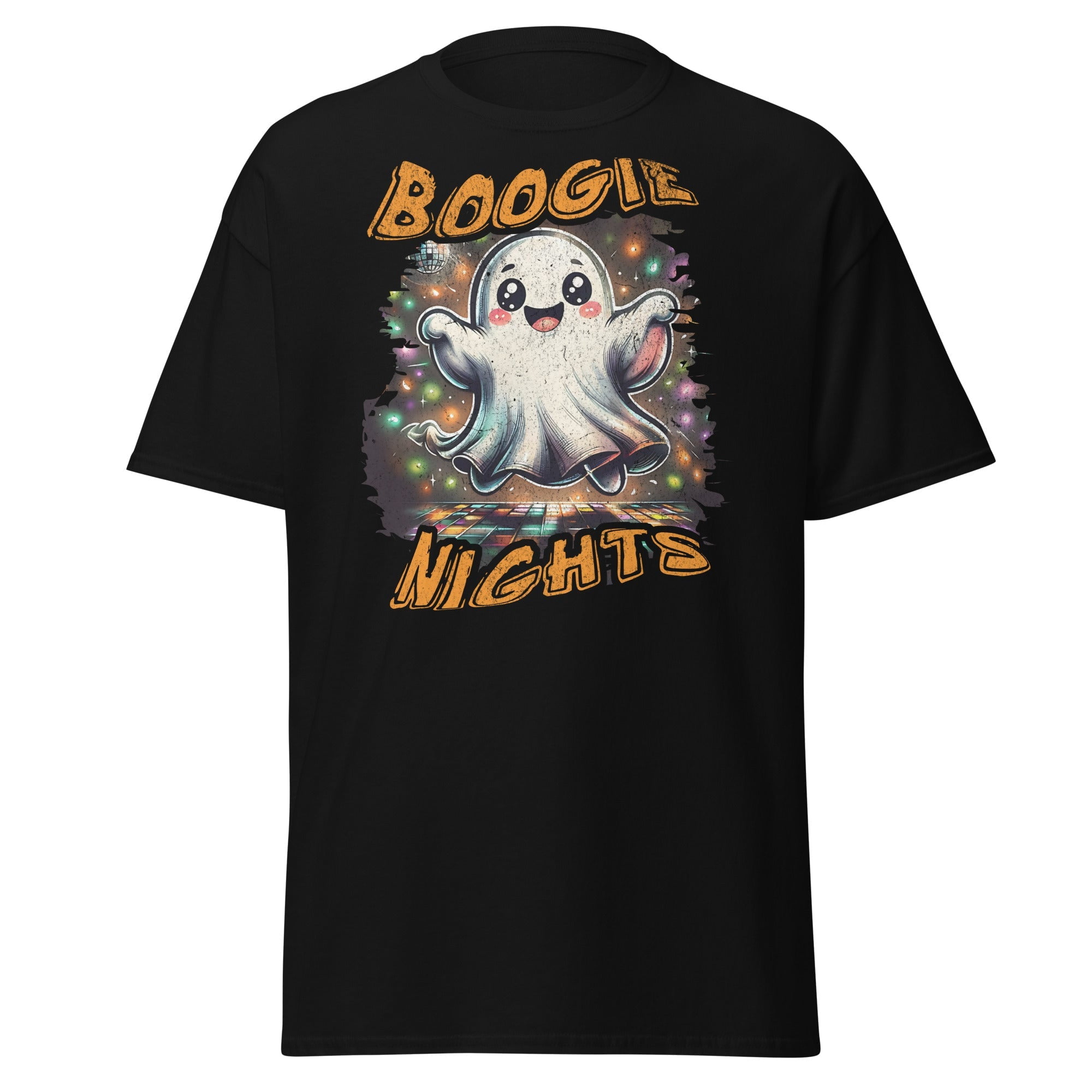 Boogie Nights Halloween Ghost Disco Graphic Tee - Retro Unisex T-Shirt ...
