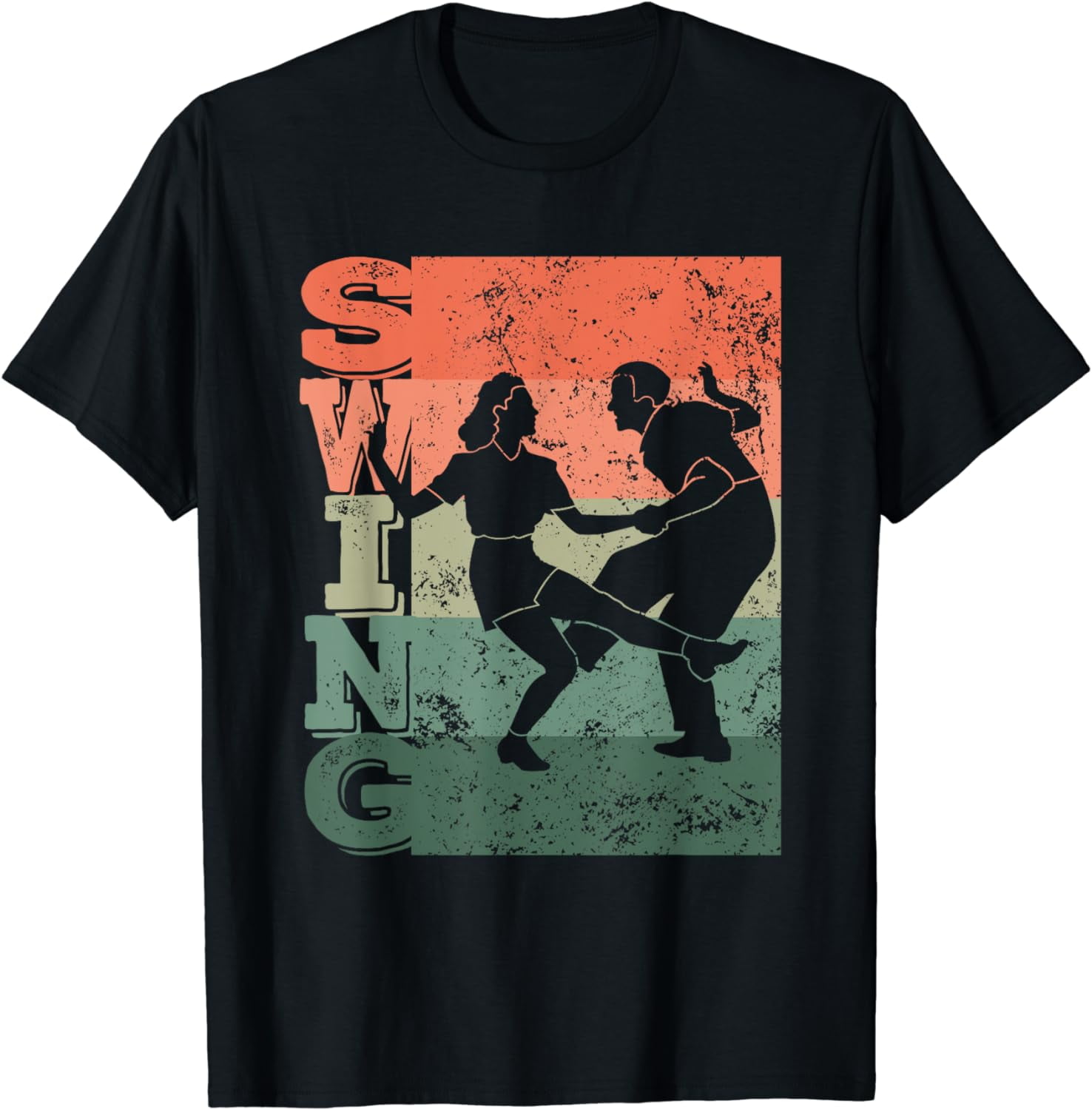 Boogie Woogie Dance Swing 60s Retro Dancecouple T-Shirt - Walmart.com