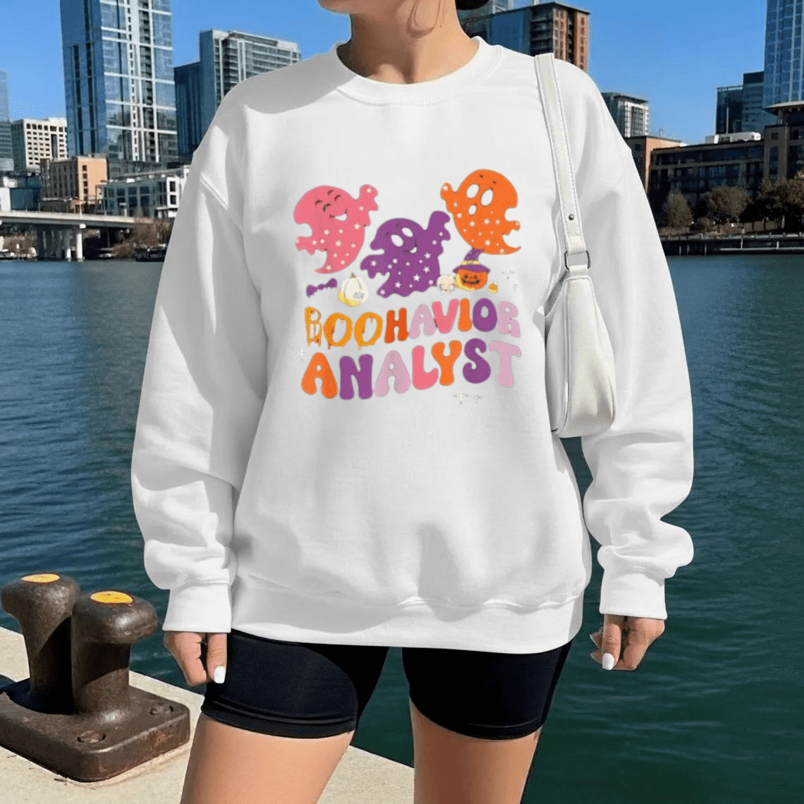 Boohavior Analyst Squad ABA Therapist Halloween Costume Fun Sweatshirt ...